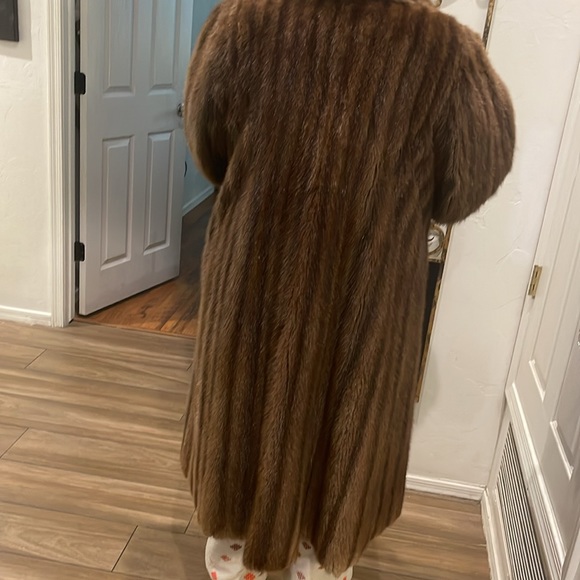 yudofsky | Jackets & Coats | Vintage Dark Pastel Mink Long Coat | Poshmark